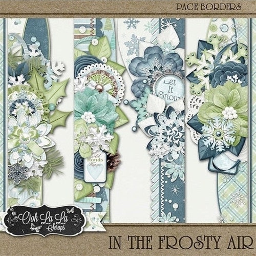 Digital Scrapbook Clusters Vintage Digital Frame Clusters | Etsy