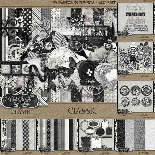 Shoreline Digital Scrapbooking Kit Collection Bundle - Etsy