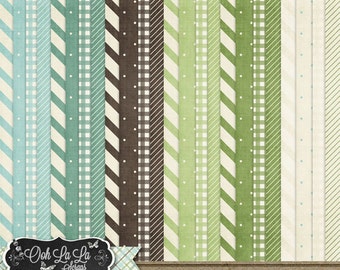Shabby Chic,patterned 12x12 Papers,backgrounds,digital Scrapbook Kit ...