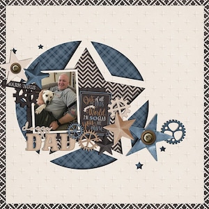 Dad Father's Day Digital Scrapbook Kit, Bundle Collection - Etsy