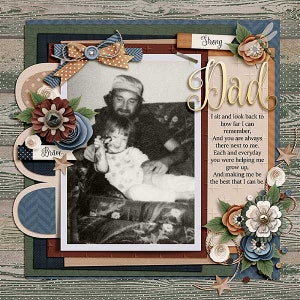 Dad Father's Day Digital Scrapbook Kit, Bundle Collection - Etsy
