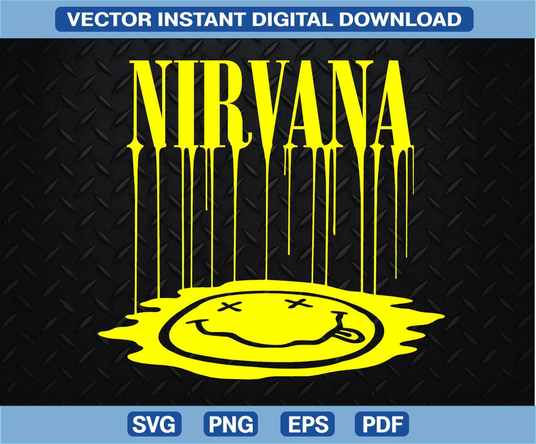 Nirvana Logo Vectorizado Vector Digital Files Svg Png Eps - Etsy