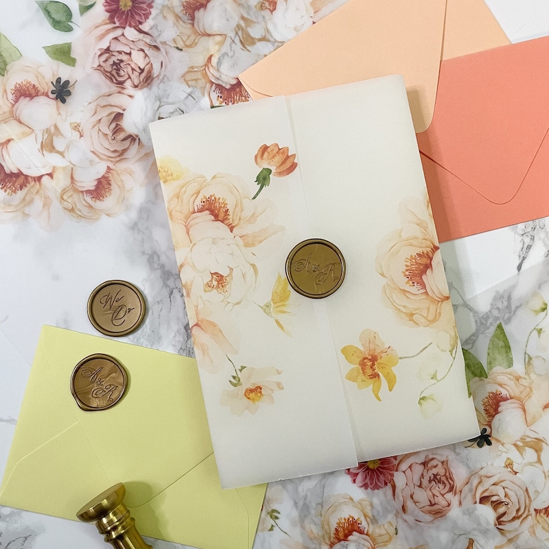 Floral Vellum Paper - Etsy