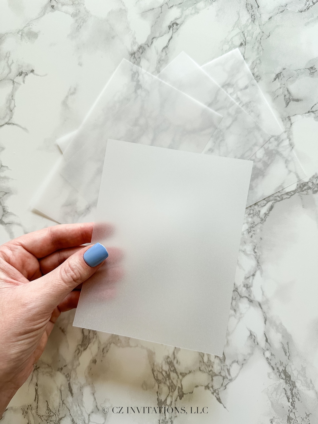 Vellum Overlay, 5x7 Vellum Wedding Invitation, Vellum Sheet for Invites ...