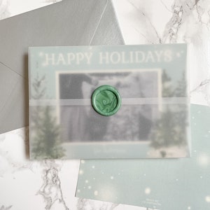 Rustic Christmas Tree Card Template Rustic Holiday Card - Etsy