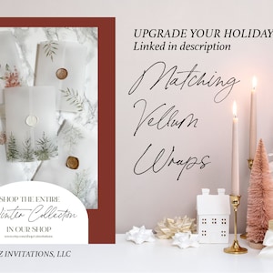 Rustic Christmas Tree Card Template Rustic Holiday Card - Etsy