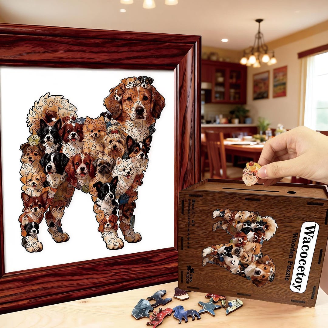 Luxury Wooden Puzzle, Premium Wood Jigsaw, Eco-friendly Collectible ...