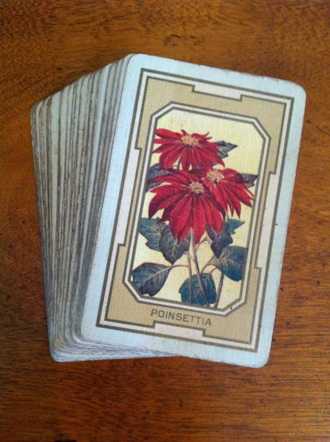 Vintage No. 130 Marguerite Playing Cards Gold Edges Linoid | Etsy