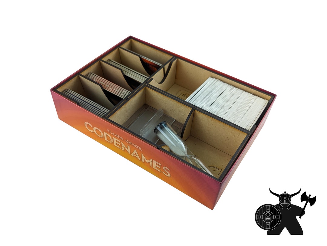 Codenames Board Game Insert | Wooden Organizer - Etsy