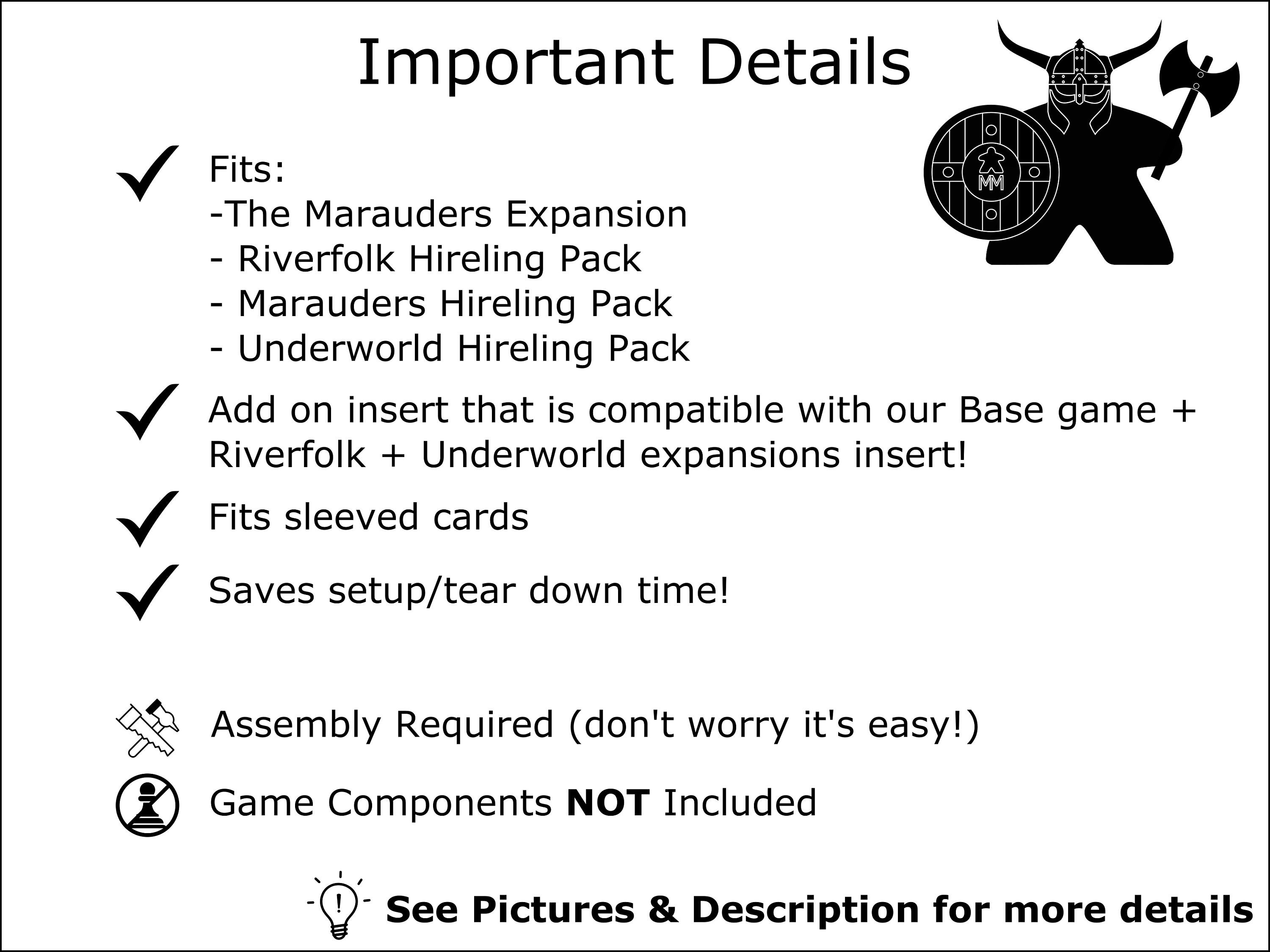 Root: Marauder and Hireling Expansions Insert - Unofficial | Wooden ...