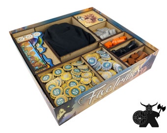Five Tribes Wooden Storage Box Suitable for All Expansions / Five Tribes Board Game Storage ...