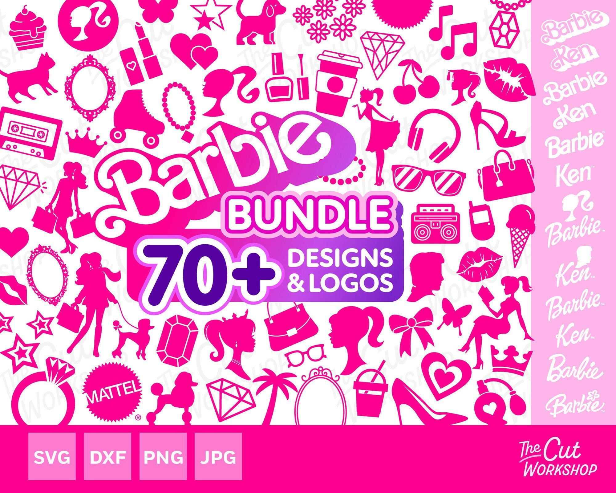 Barbie Font Svg, UPP618 UPPLOP Graphics Resources - verloop.io