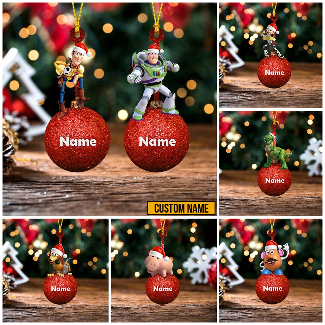 Personalized Toy Story Christmas Ornaments, Buzz Lightyear Christmas ...