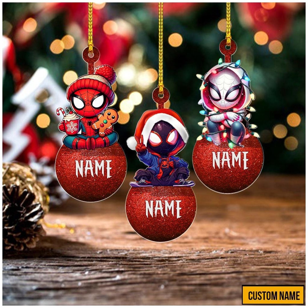 Personalized Spidey and His Amazing Friends Ornament, Christmas Name ...