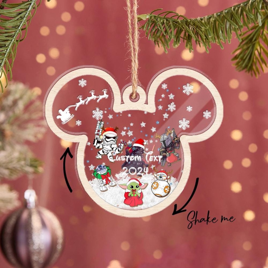 Christmas Star Wars Ornament, Mickey Head Ornament, Star Wars ...