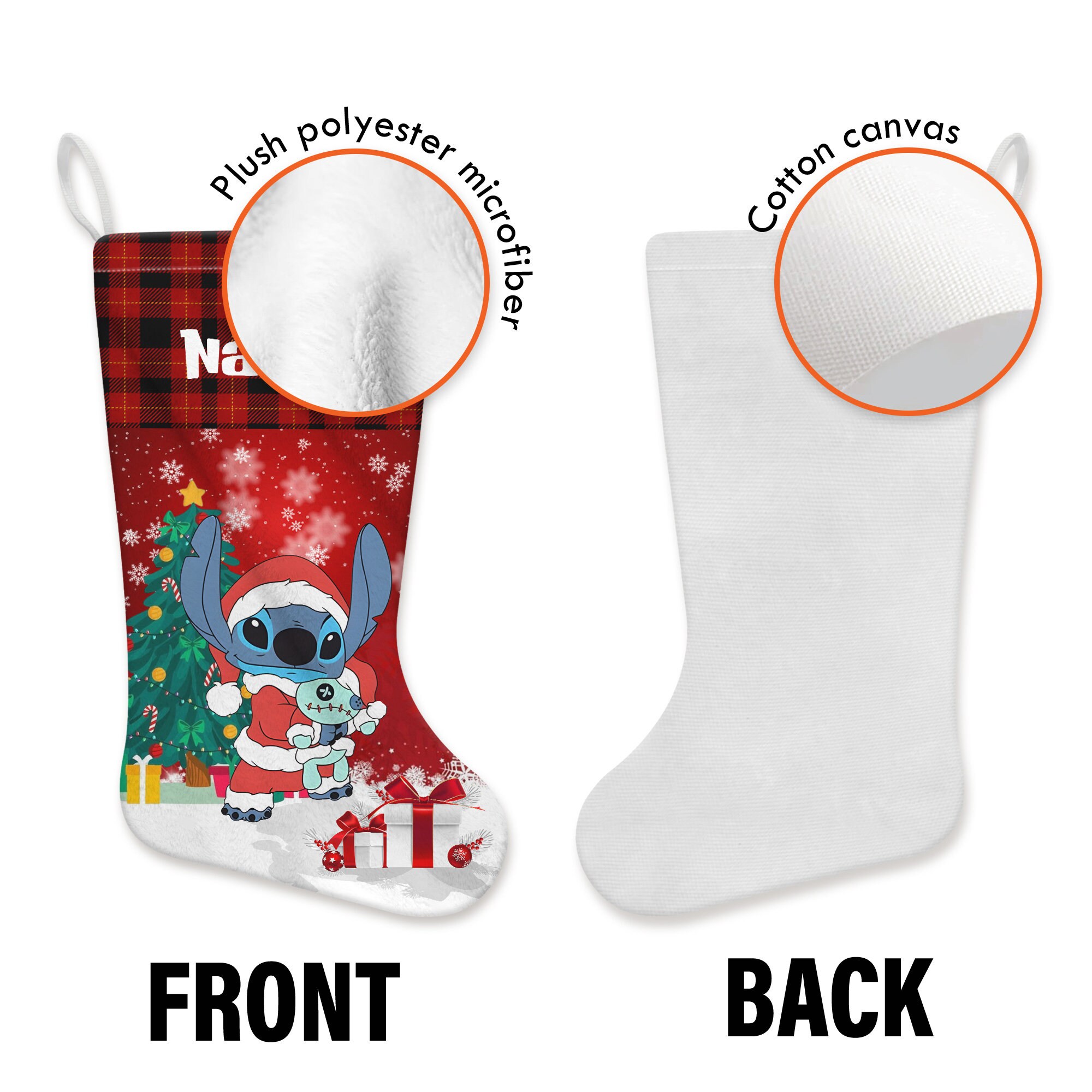 Disney Stitch Christmas Stockings, Disney Stitch, Disney Characters ...