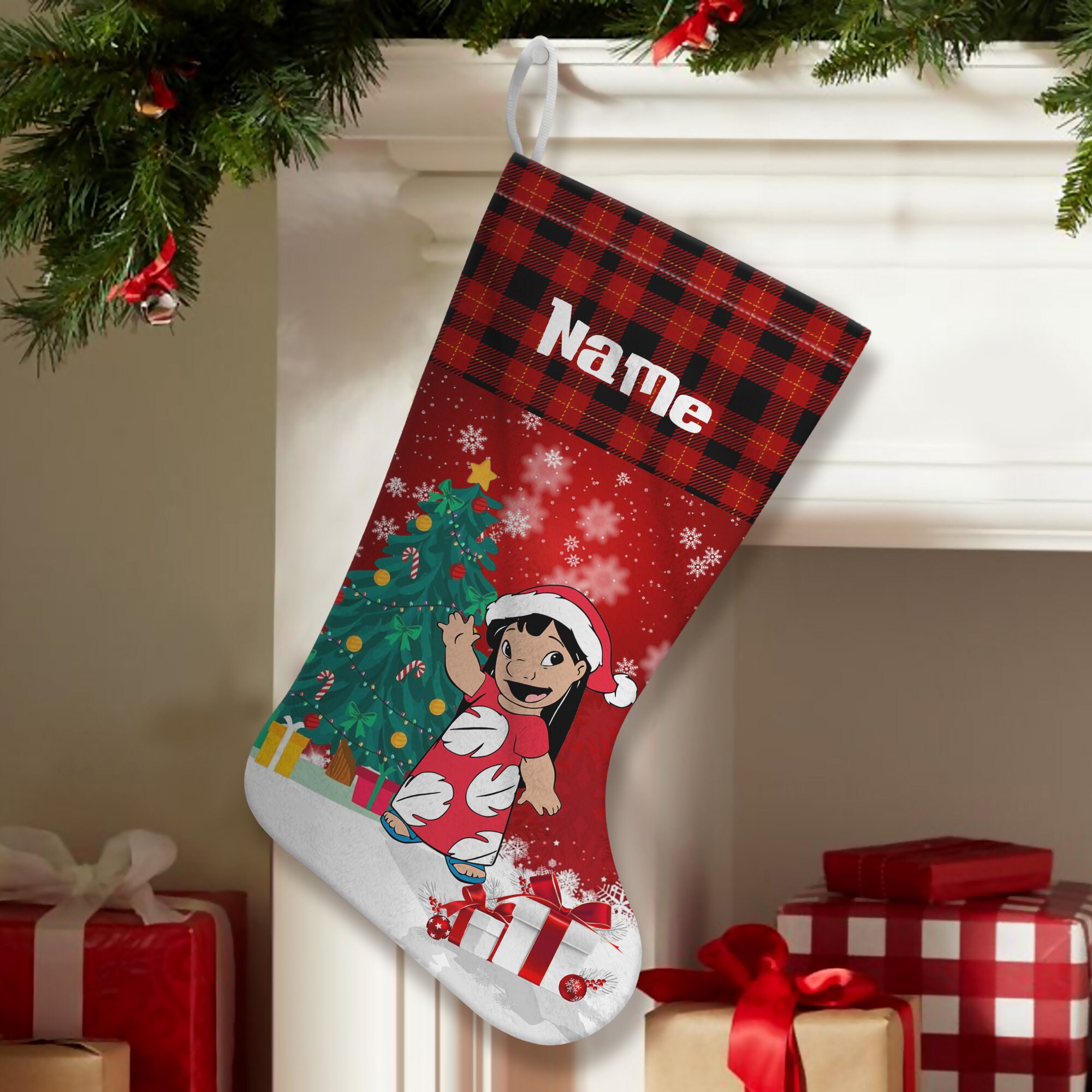 Disney Stitch Christmas Stockings, Disney Stitch, Disney Characters ...