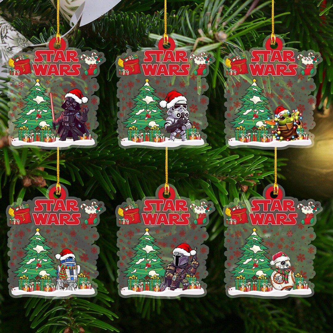 Custom Star Wars Christmas Ornament Star Wars Cartoon - Etsy
