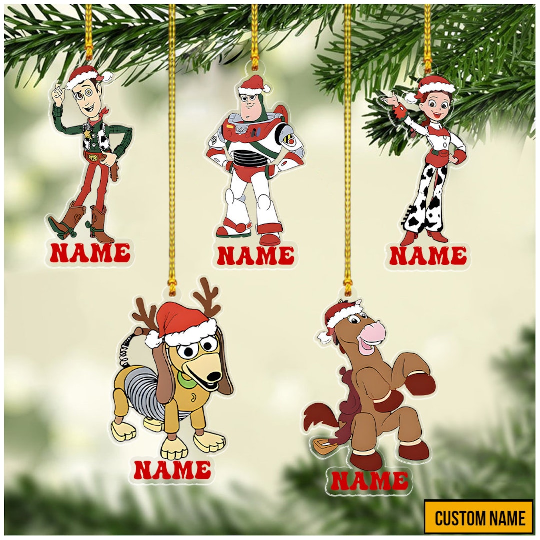 Custom Name Toy Story Christmas Ornament Custom Woody Buzz - Etsy