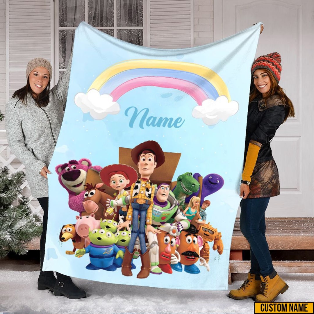 Toy Story Blanket With Name, Toy Movie Blanket, Characters Blanket ...