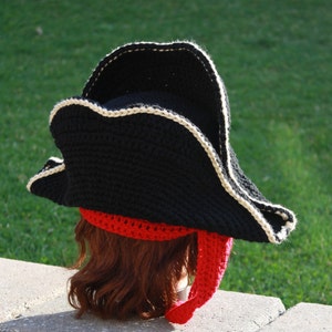 Crochet Pattern:adult Pirate Hat,pirate Hat Crochet Pattern,crochet Hat ...