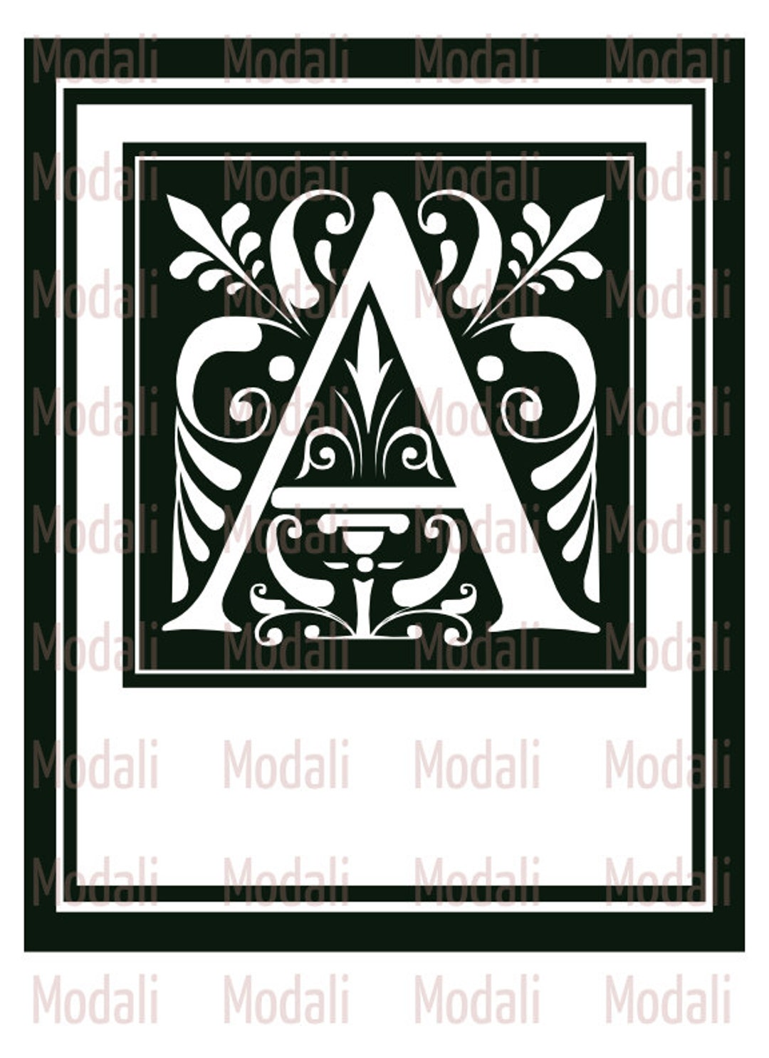 Monogram File for Vinyl Cutters SVG Cricut Design Space Letter A SVG - Etsy