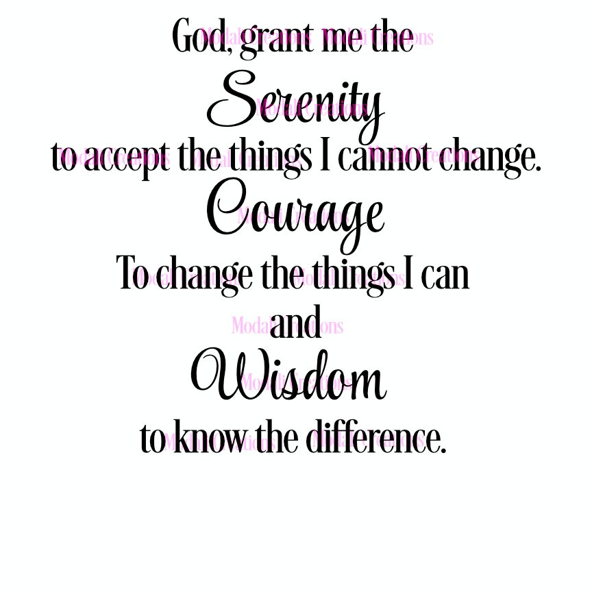 Serenity Prayer SVG Only - Etsy