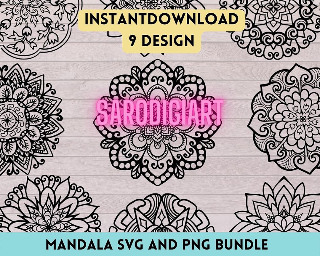 Mandala Svg Bundle, Zentangle Svg, Mandala for Cricut, Mandala Clipart ...