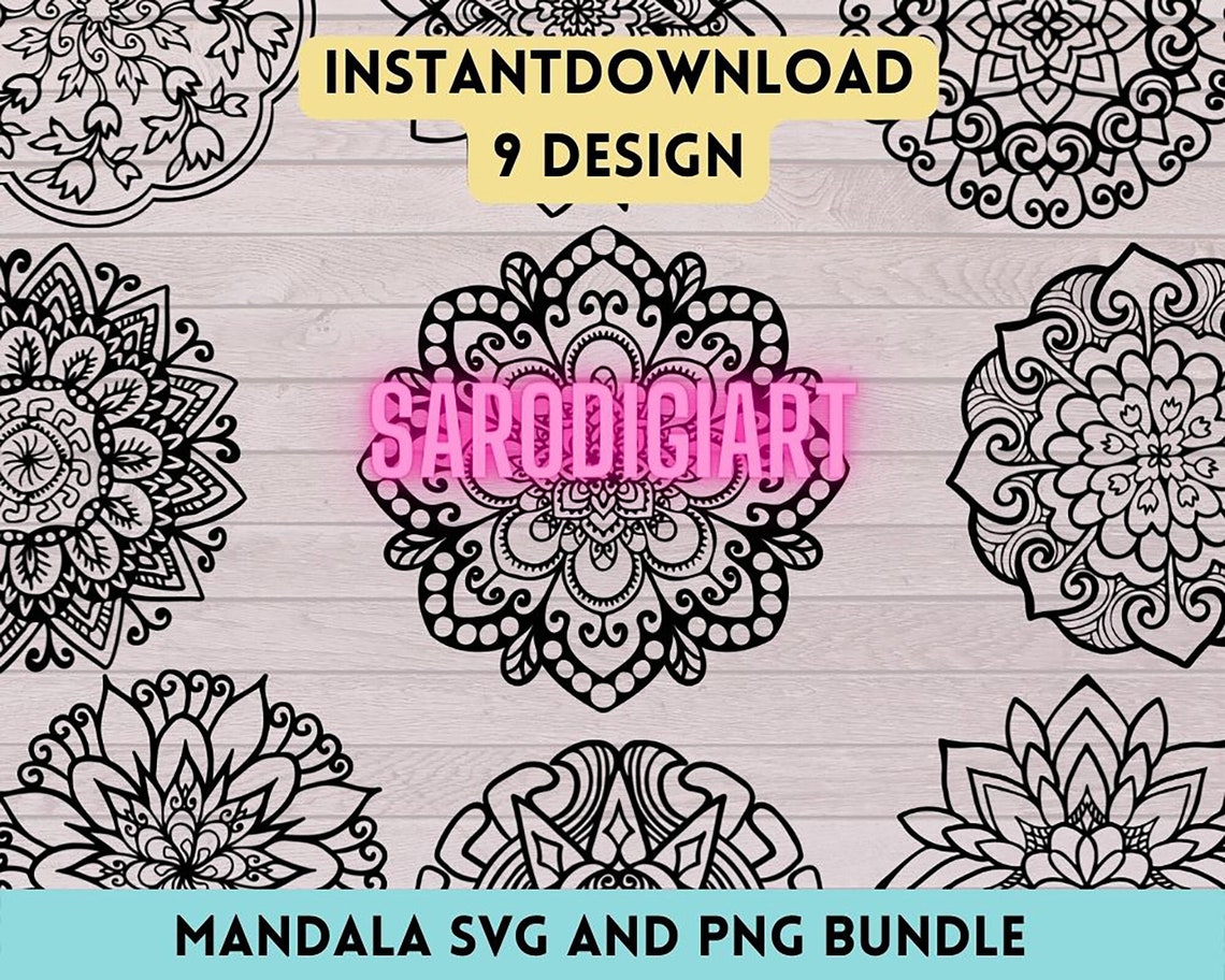 Mandala Svg Bundle, Zentangle Svg, Mandala for Cricut, Mandala Clipart ...