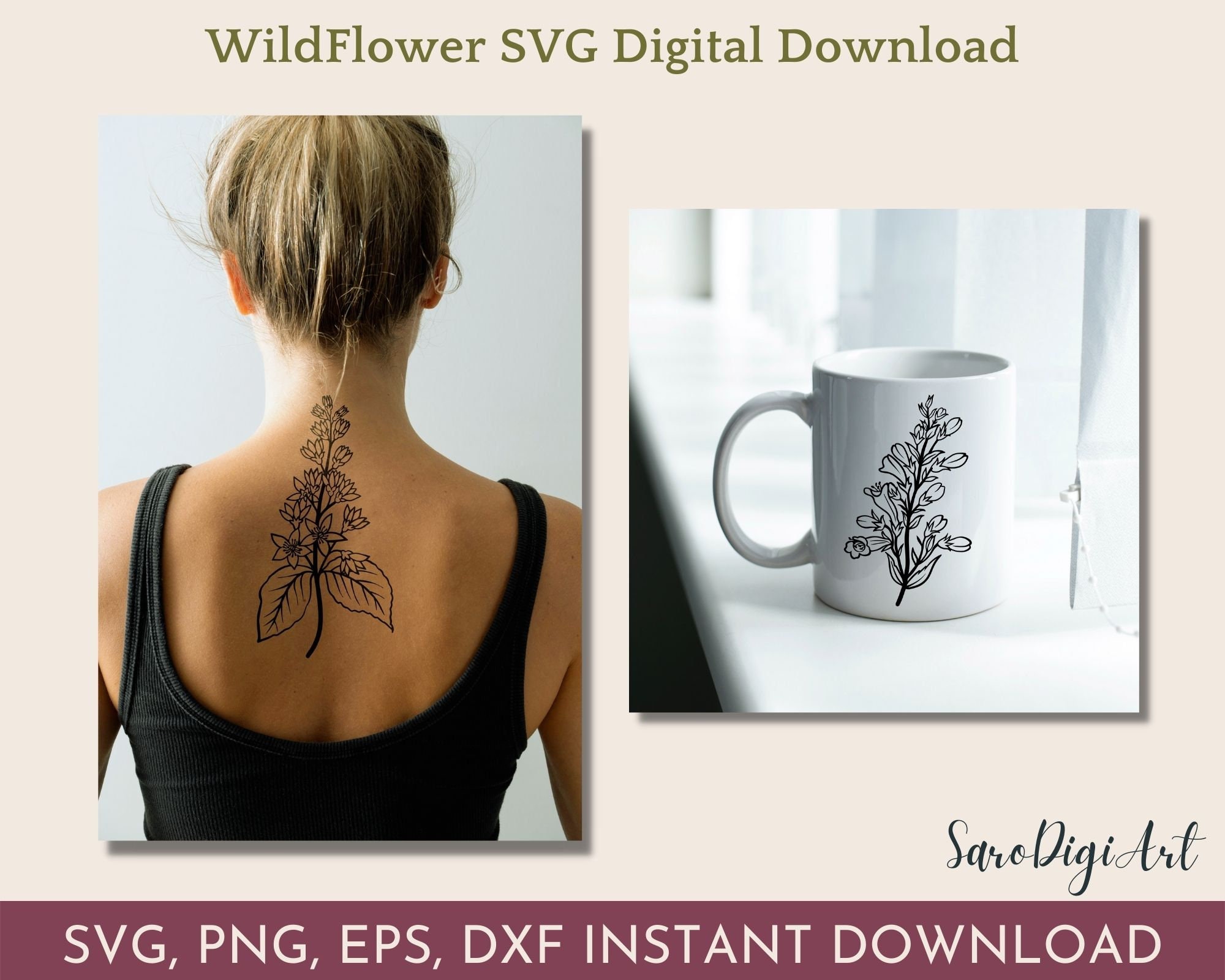 Wildflower SVG Bundle Botanical SVG Bundle Floral SVG - Etsy UK