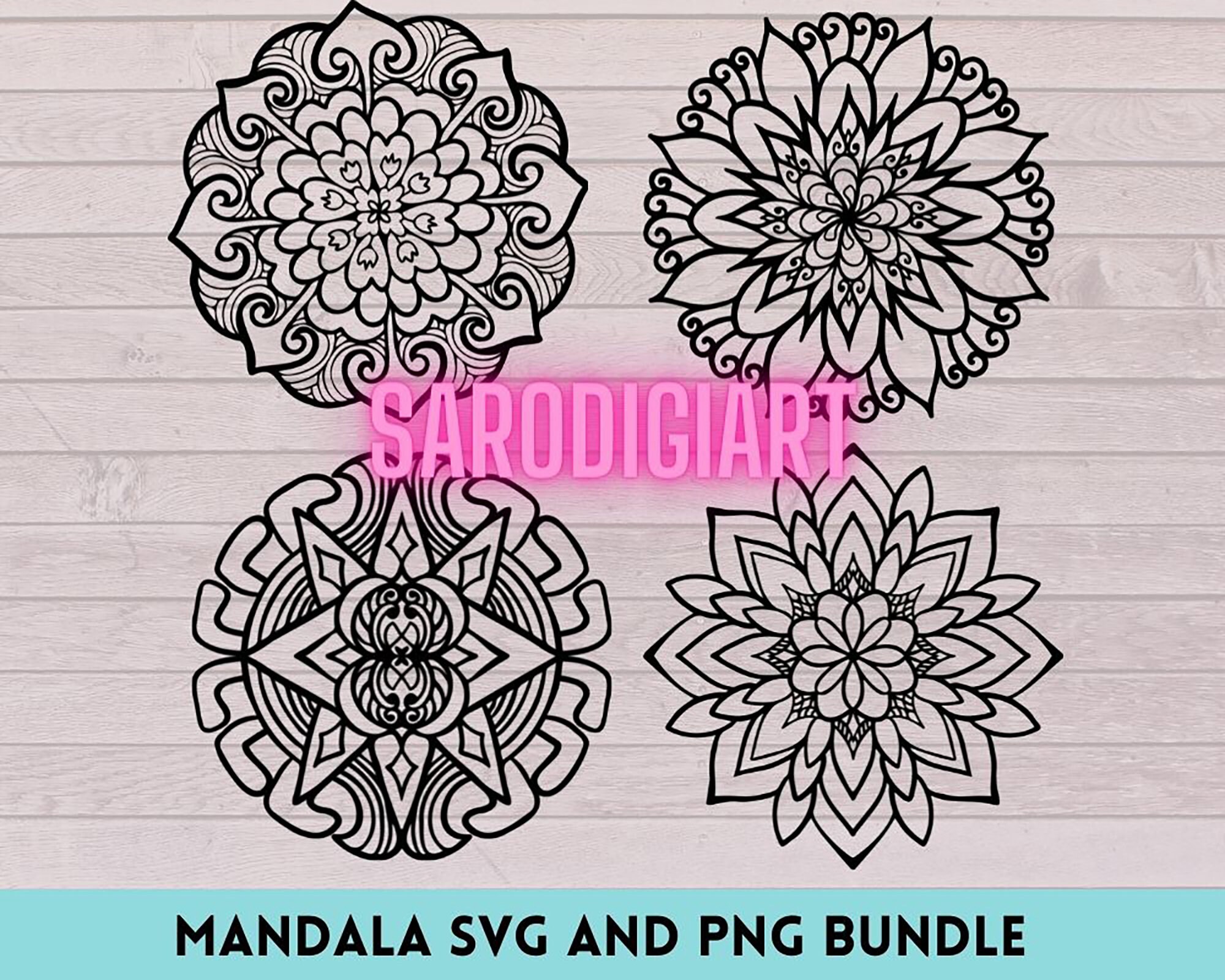 Mandala Svg Bundle, Zentangle Svg, Mandala for Cricut, Mandala Clipart ...