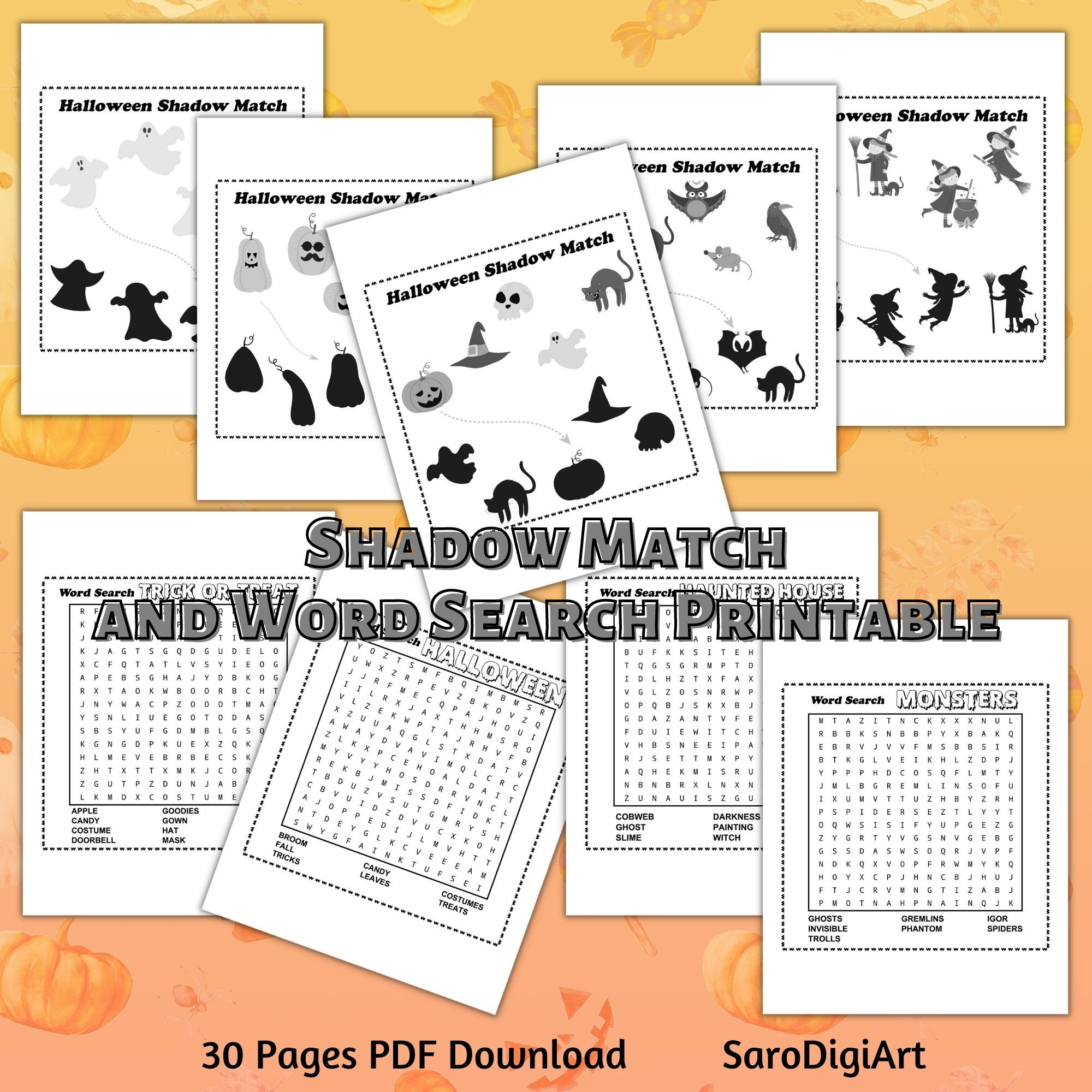 Halloween Games Activities Printable Halloween Coloring - Etsy