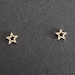 10K Gold Tiny Star Studs Earrings, Solid Gold, 10K Real Gold TGE007 - Etsy