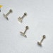 14K Solid Gold Finger Sign and Hand Gesture Barbell Piercing, 22G, 6mm ...