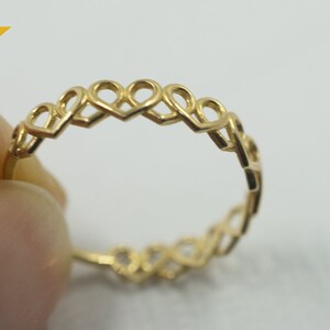 14K Solid Gold Ring, Heart Ring, Wedding Ring, Promise Ring - TGR203 - Etsy