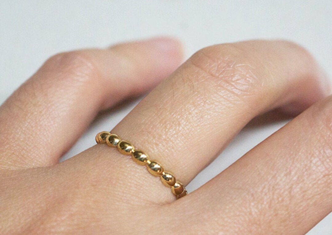 14K Gold Ring, Solid Gold, Gold Ring, Bridesmaid Ring Jewelry - TGR007 ...