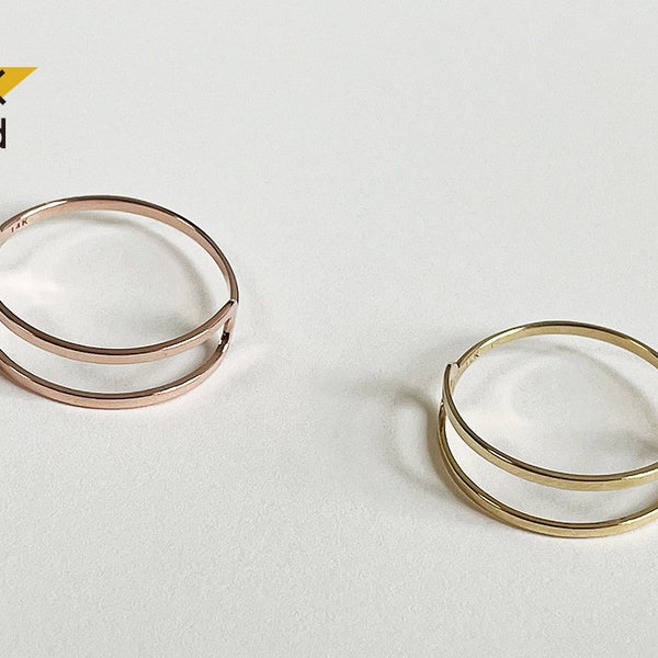 Double Band Ring - Shop Online - Etsy