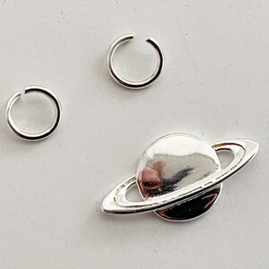 925 Sterling Silver, Planet Pendant, 1 Pendant - Etsy