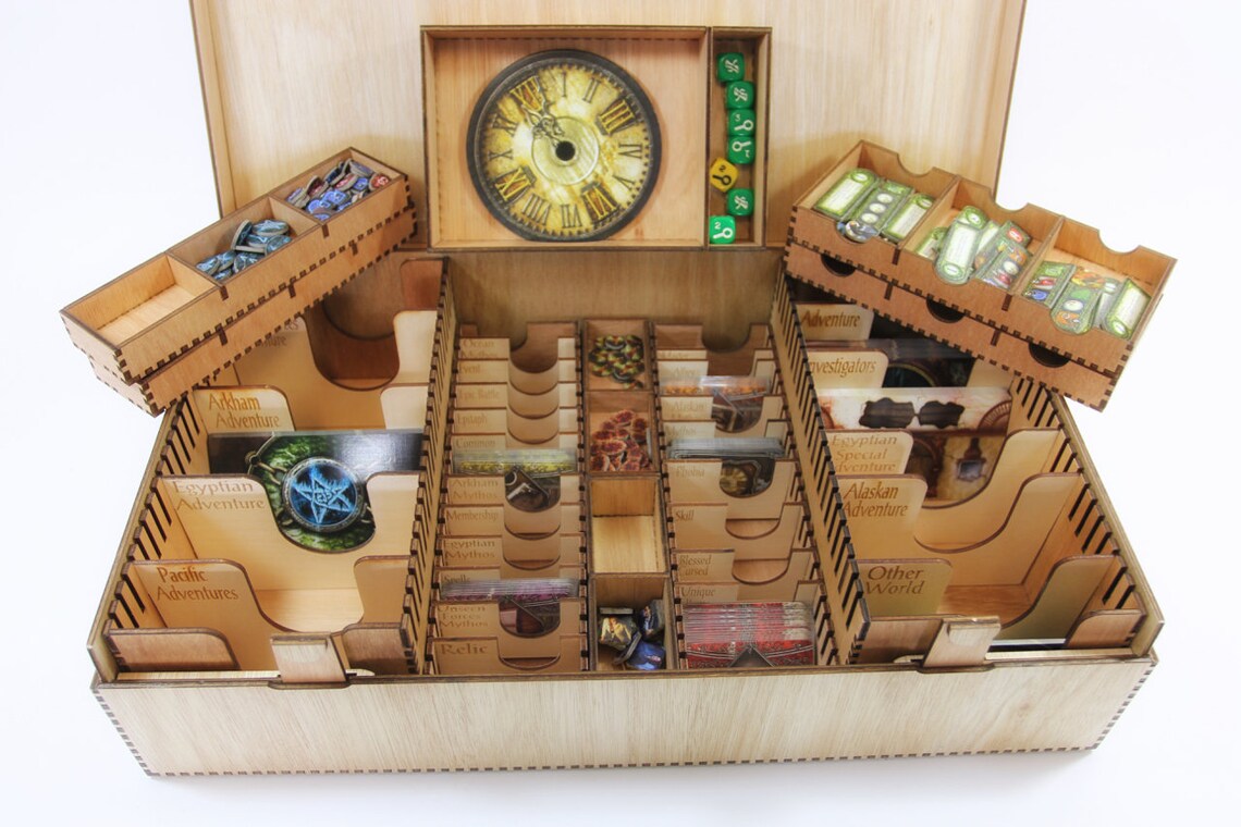 JUMBO Elder Sign Storage Box Base game PLUS ALL current | Etsy