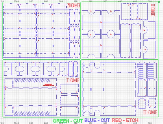 Digital DXF Download File for Organiser Compatible With - Etsy UK