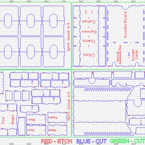 Digital DXF Download File for Organiser Compatible With SPIRIT ISLAND ...