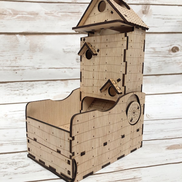 Laser Cut Wood Tower for "wingspan" Game - Etsy