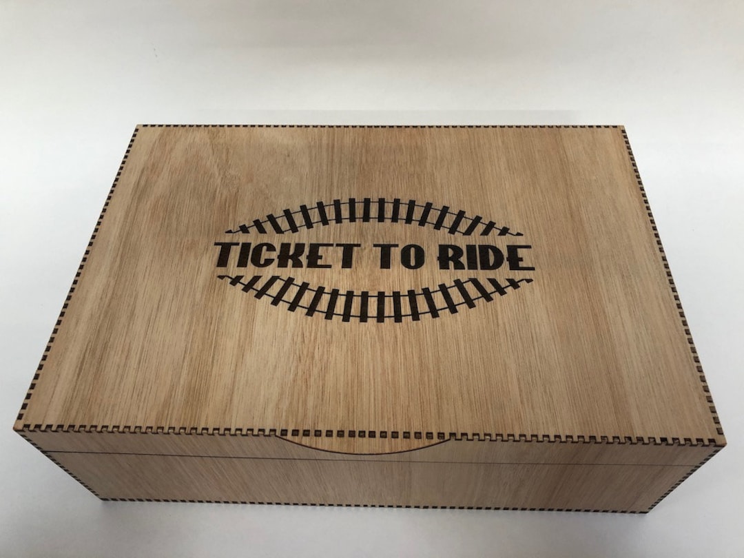 Ticket to Ride Board Game Storage Box: Laser Cut Wooden Organizer - Etsy