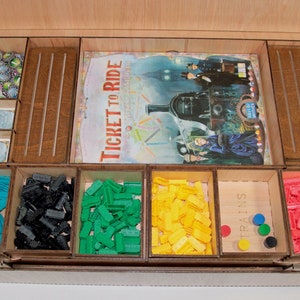 Jumbo Ticket to Ride Storage Box: Holds 12 Maps, Cards & Trains - Etsy