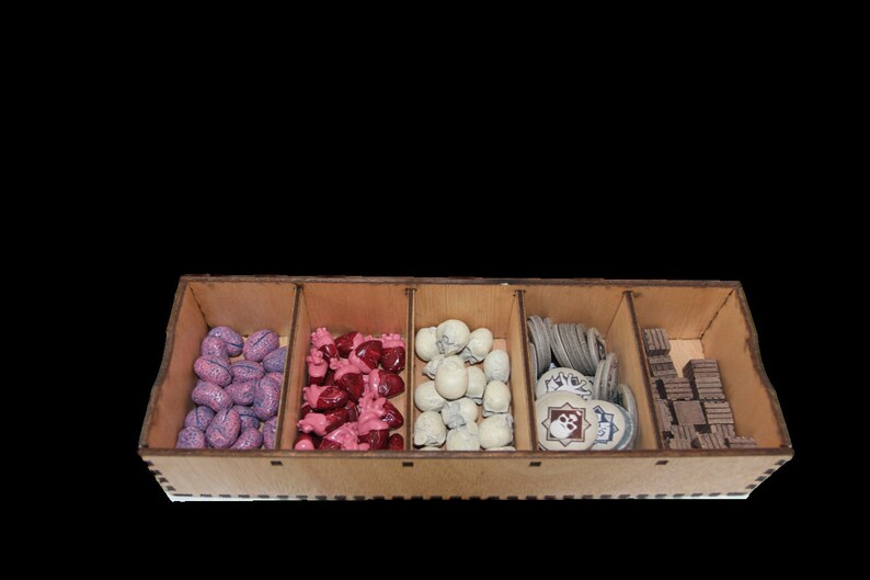 Token Box With Card Slots in Lid Tokens Dice Anything You - Etsy UK