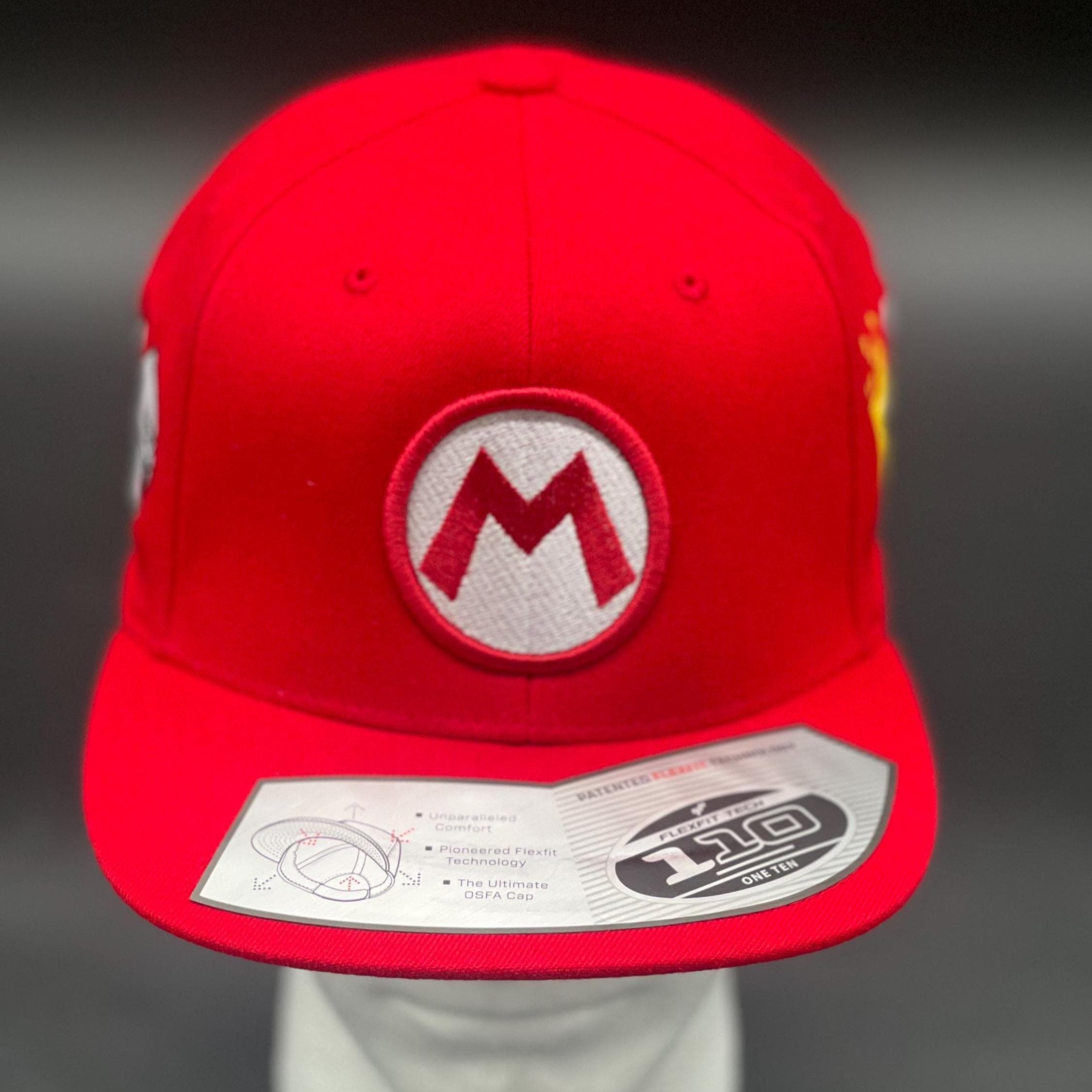 Mario Inspired Custom Embroidered Hat – Super Mario Gamer Cap With ...