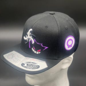 Pokémon Gengar Inspired Shadow Ball Hat | Happy Ghost Cap | Custom ...