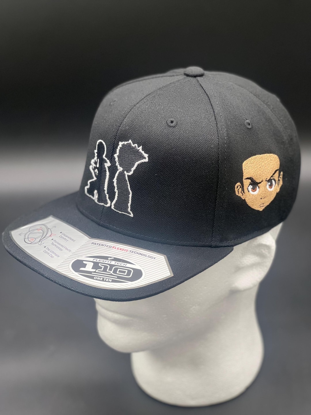 The Boondocks Inspired Embroidered Hat | Huey & Riley Urban Anime ...