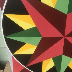 Hand Painted Mariners Compass Pattern Barn Quilt 24x 24 Outdoor Treated ...