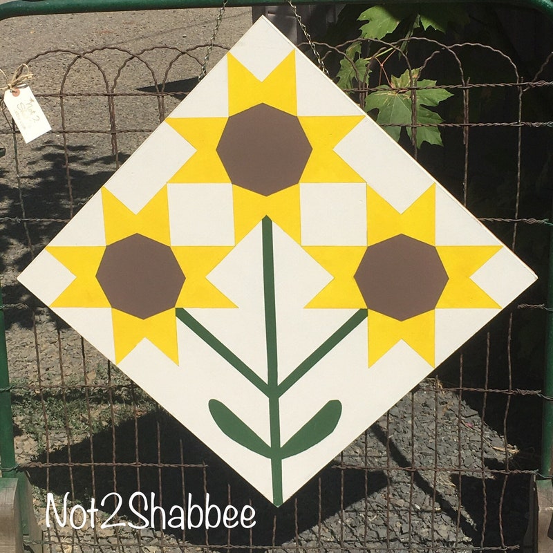 Sunflower Barn Quilt Pattern - Etsy
